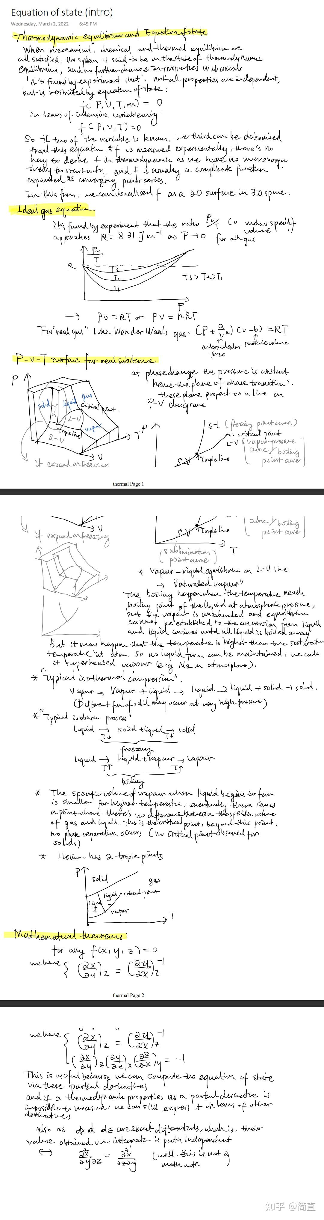 thermophysics(3) Equation of state-introduction - 知乎