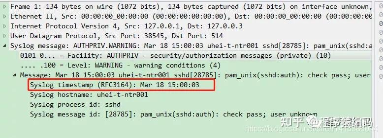 syslog协议解析源码实现及Wireshark抓包分析 - 知乎