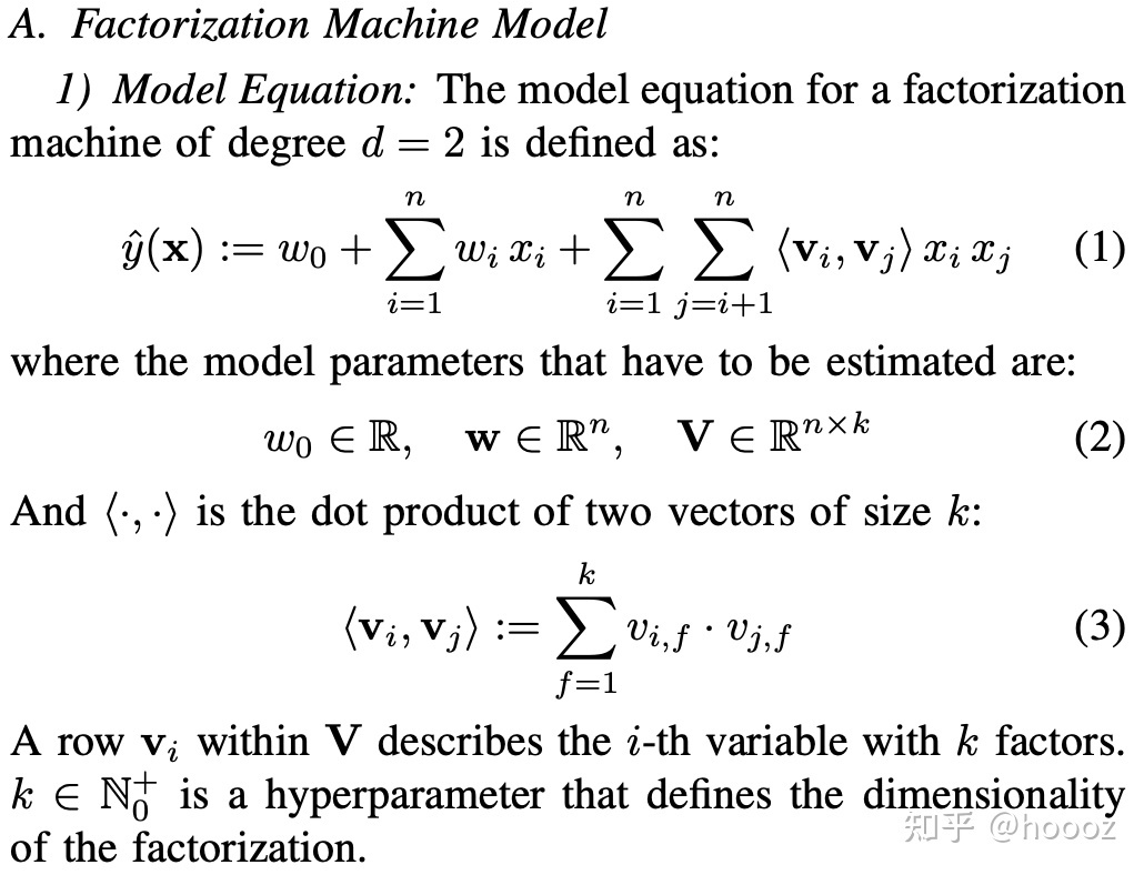 FM模型-隐向量特征交叉 - 知乎