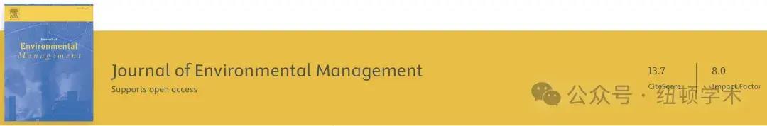 H201《Journal of Environmental Management》环境大类，中科院二区，顶刊，因子8 - 知乎
