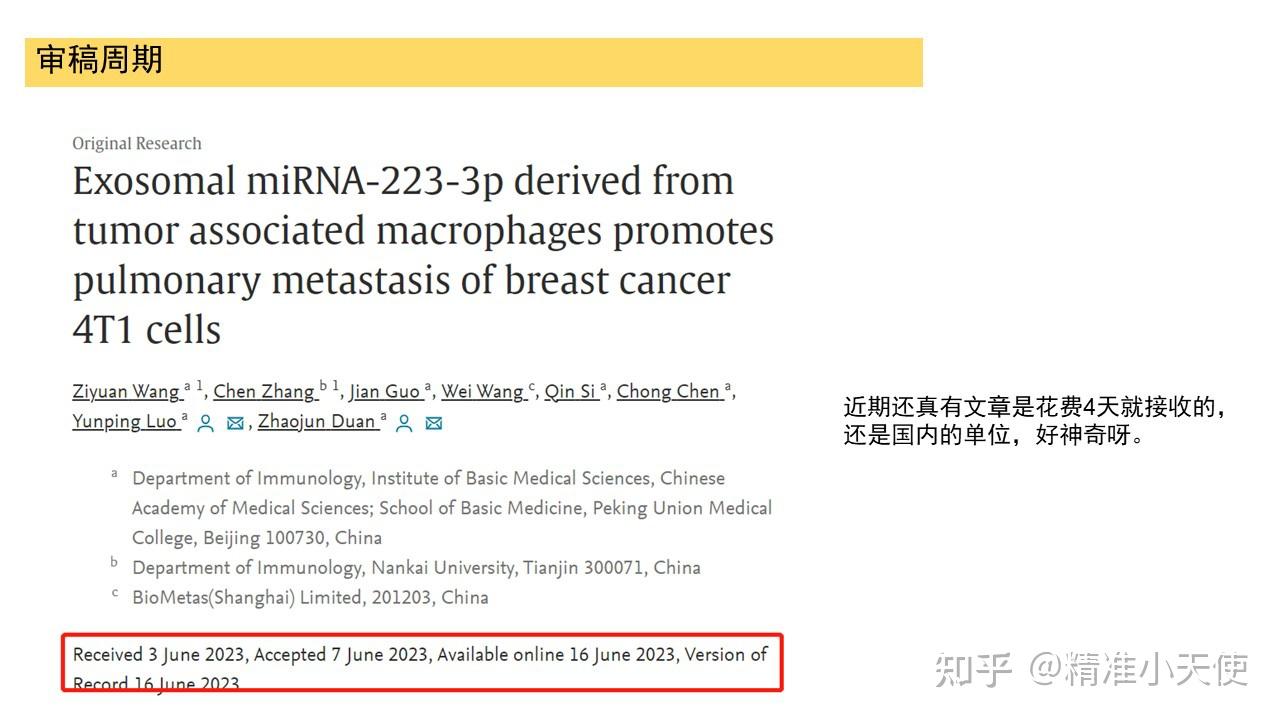 Translational Oncology这个5分3区期刊竟有人投稿四天直接接收 - 知乎