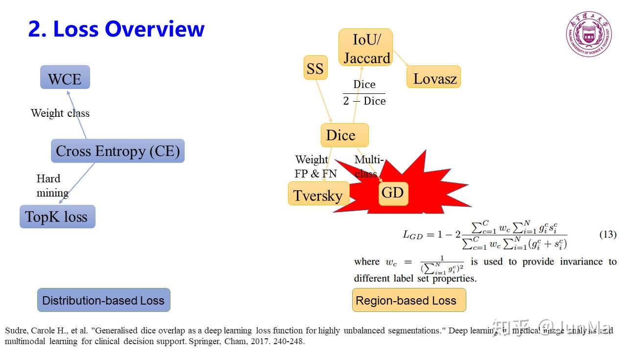 201910-基于CNN的医学图像分割方法中的Loss functions - 知乎