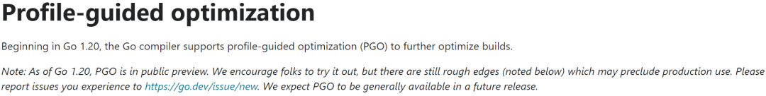 Go 1.21的PGO正式GA，性能提升，更快更猛！ - 知乎