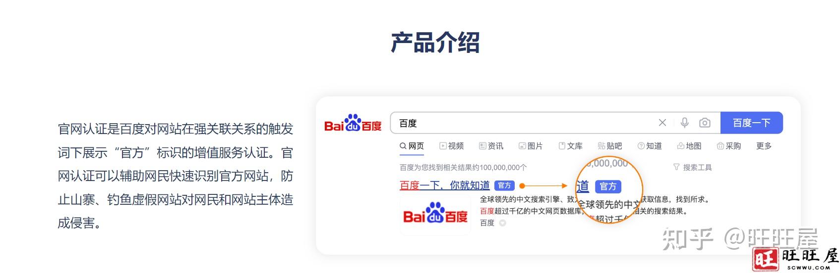 旺旺屋已在百度展示官网标识 - 知乎