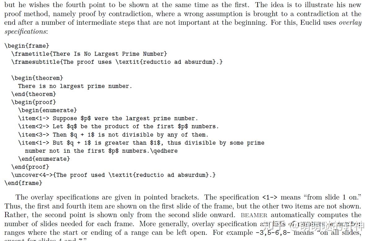 Latex Beamer(4) - 知乎