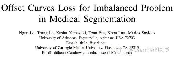 OsC Los：用于医学图像分割中不平衡问题的偏移曲线损失 - 知乎