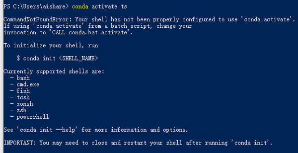 在power shell中使用conda命令 - 知乎