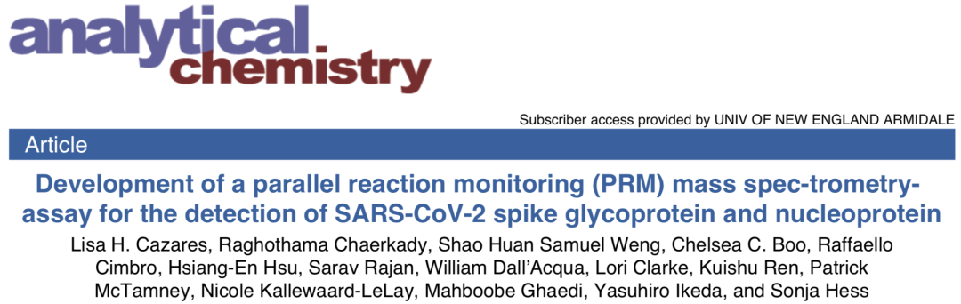 靶向蛋白质组PRM助力新冠病毒检测 - 知乎