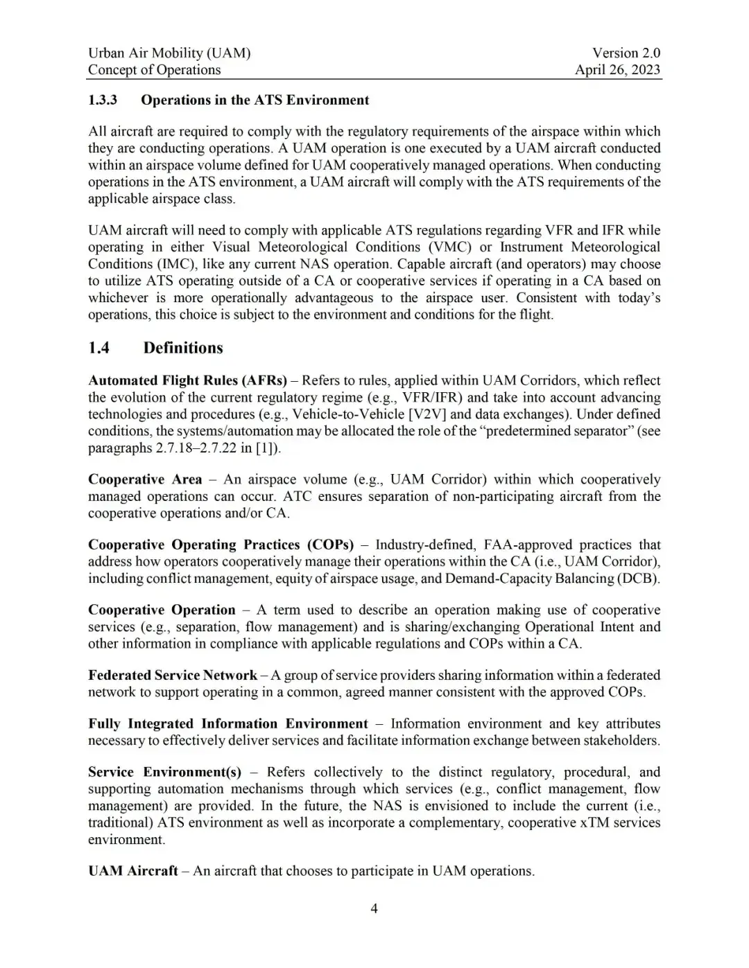 美国联邦航空管理局：城市空中交通 (UAM) 运营概念V2.0（英） - 知乎