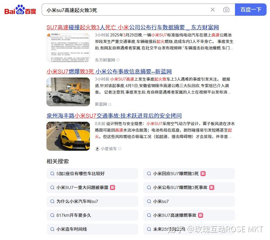 小米SU7高速碰撞爆燃事件细节|调查梳理暨公关口碑SEO解决方案 - 知乎