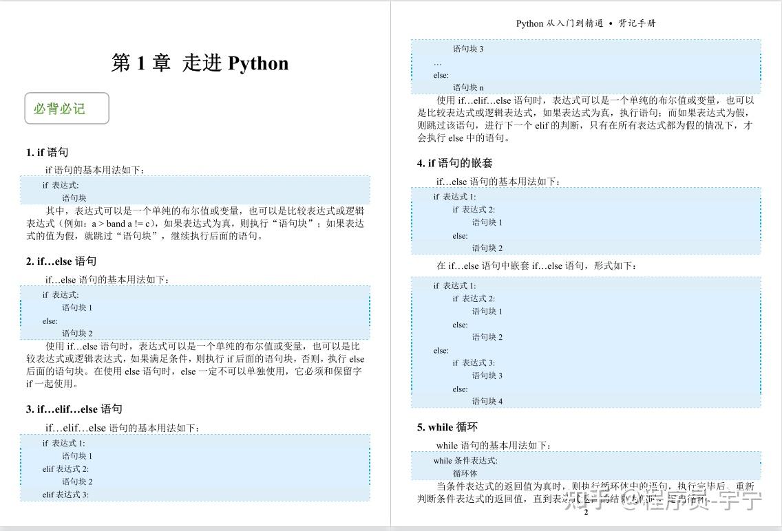 花3W买的字节《python背记手册》高清PDF已开放下载 - 知乎