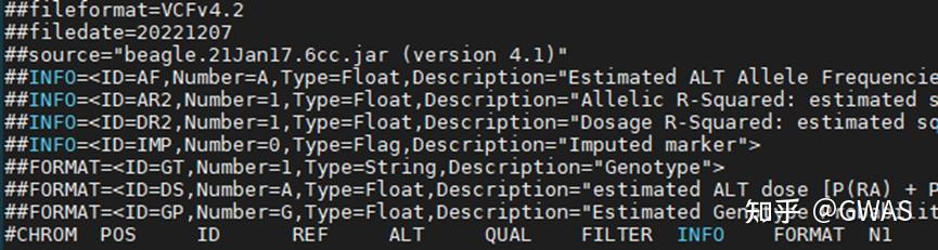 GWAS基因型文件介绍——VCF文件 - 知乎