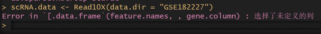 【R】Read10X读取数据报错—选择了未定义的列 - 知乎