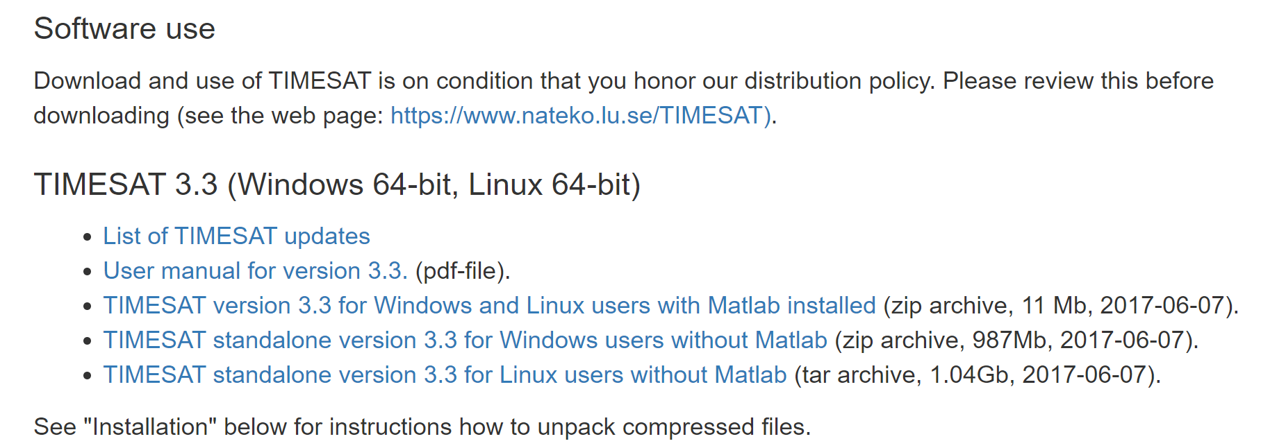 TIMESAT version 3.3 下载和说明 - 知乎