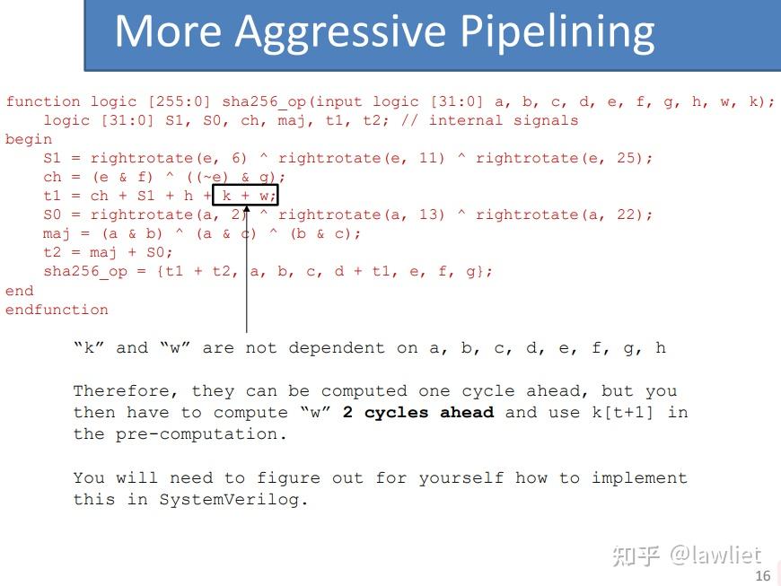 快速入门数字芯片设计，UCSD ECE111（七）enum枚举类型&优化SHA256哈希算法 - 知乎