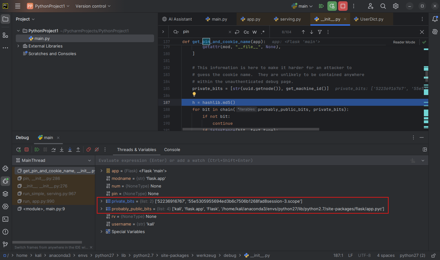 Flask PIN码（Python2.7+Linux） - 知乎