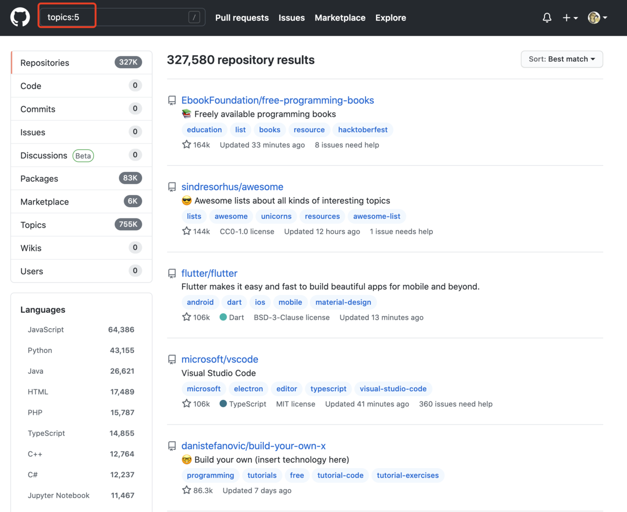 21个GitHub精准搜索的神仙技巧 - 知乎