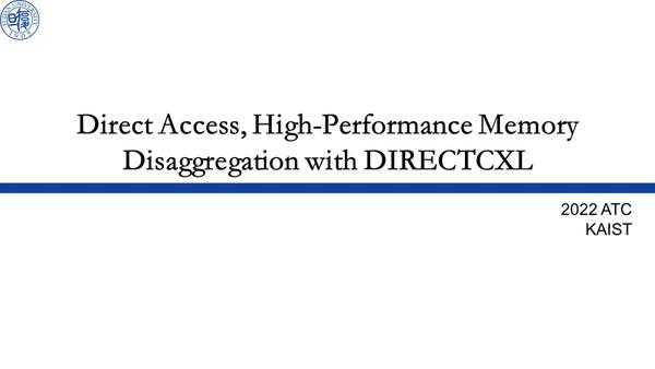 DirectCXL：基于CXL的直接访问、高性能内存分解框架 - 知乎
