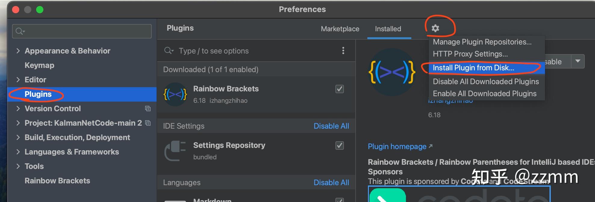 Mac: Pycharm 配套 Rainbow Brackets(彩虹括号)插件的安装和使用 - 知乎