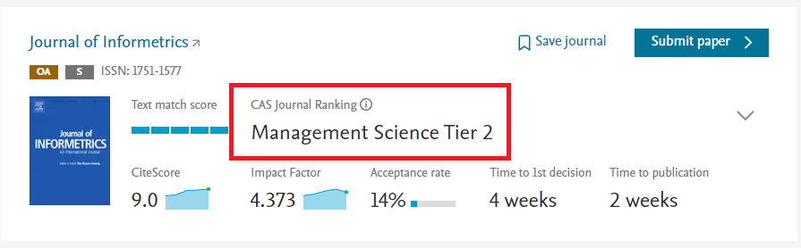 首次！著名期刊推荐系统向全球科学家“种草”期刊分区表 - 知乎
