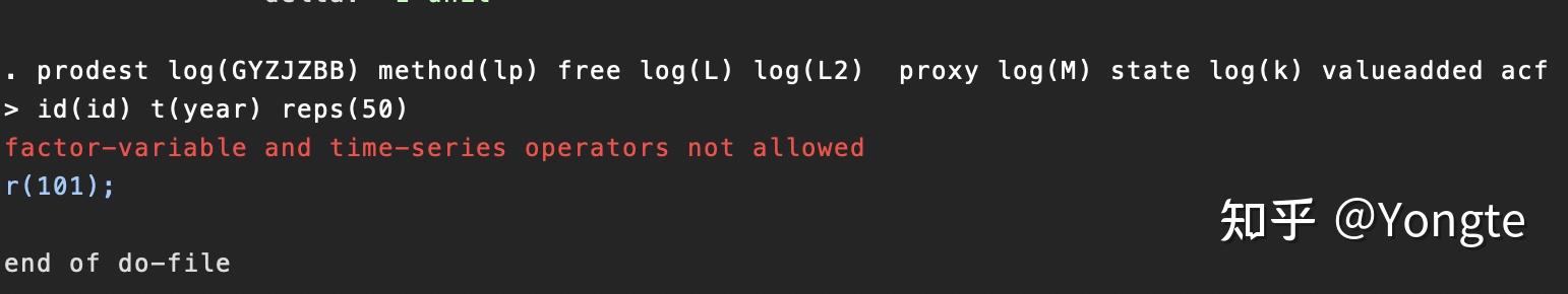 使用prodest命令计算TFP，提示错误的解决办法 - 知乎