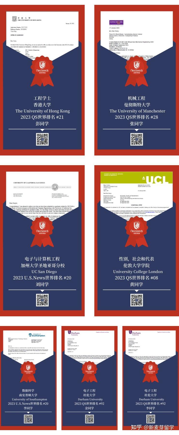 录取捷报！港大、UCL、UCSD Offer+1 ！2023fall秋季申请第二波 - 知乎