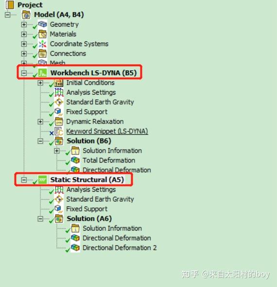 Workbench LS-DYNA中Dynamic Relaxation（动态松弛），Implicit Explicit Sequential ...
