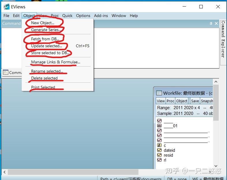 关于Eviews10的一些常见操作合集 - 知乎