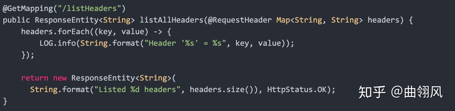 如何在 Spring REST Controller 中获取 HTTP 头信息 - 知乎