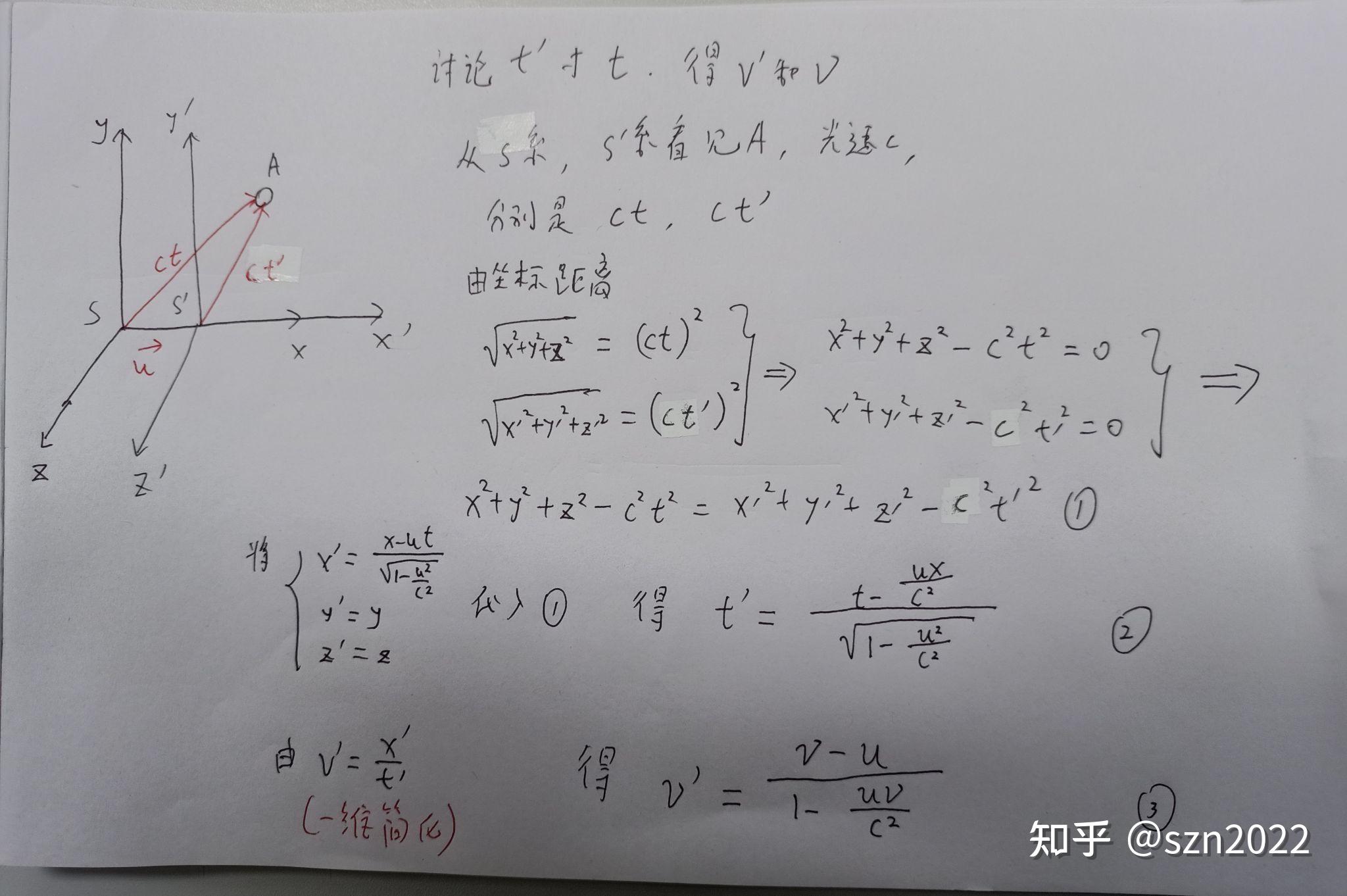 狭义相对论（手写ppt） - 知乎