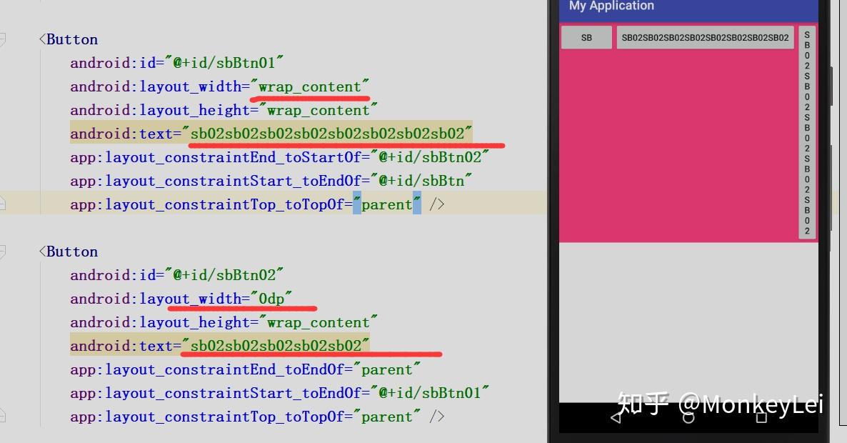 Android-ConstraintLayout(约束布局)-Chains链(链条布局,Nice) - 知乎