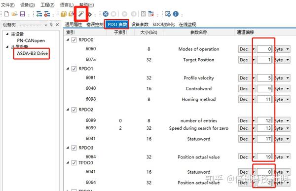 Profinet转canopen连接台达伺服驱动器asda B3 知乎 