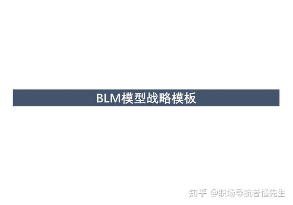 86页 | BLM模型战略模板，ppt分享！ - 知乎