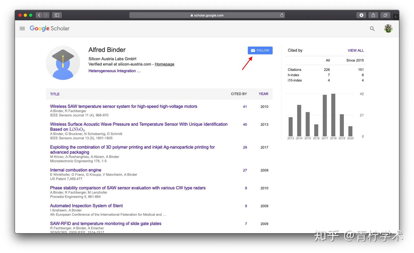 如何实时跟踪一个学者的最新学术成果？ - 知乎