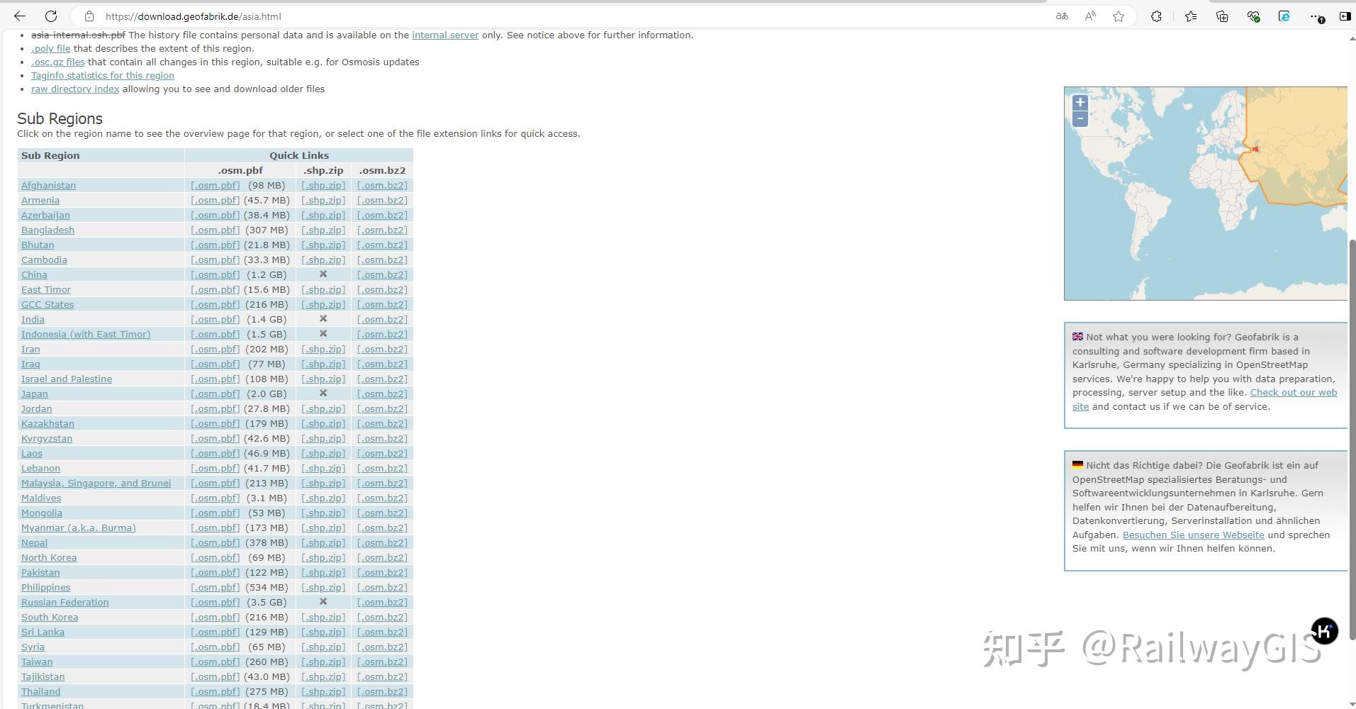 OpenStreetMap（OSM）官网下载地图数据 - 知乎
