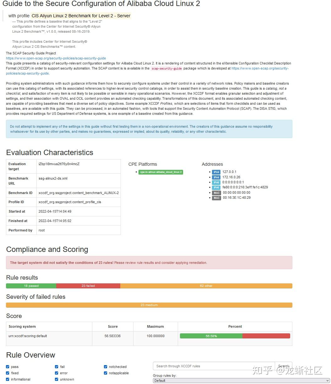 龙蜥下游发行版 Alinux 和 UOS 成为 OpenSCAP 官方首批支持的国内 OS - 知乎