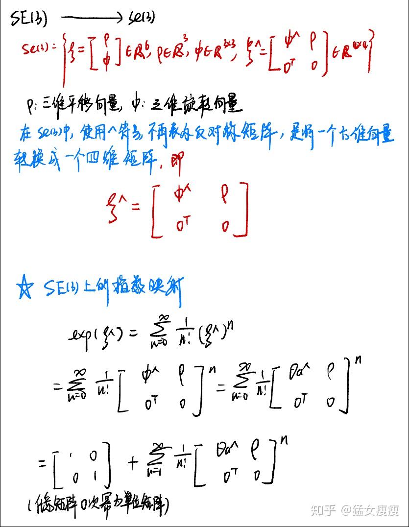 SO(3)、so(3)、SE(3)、se(3)相关概念以及指数映射推导 - 知乎