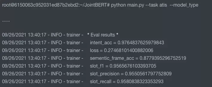 自然语言理解 | 三步复现JointBERT - 知乎