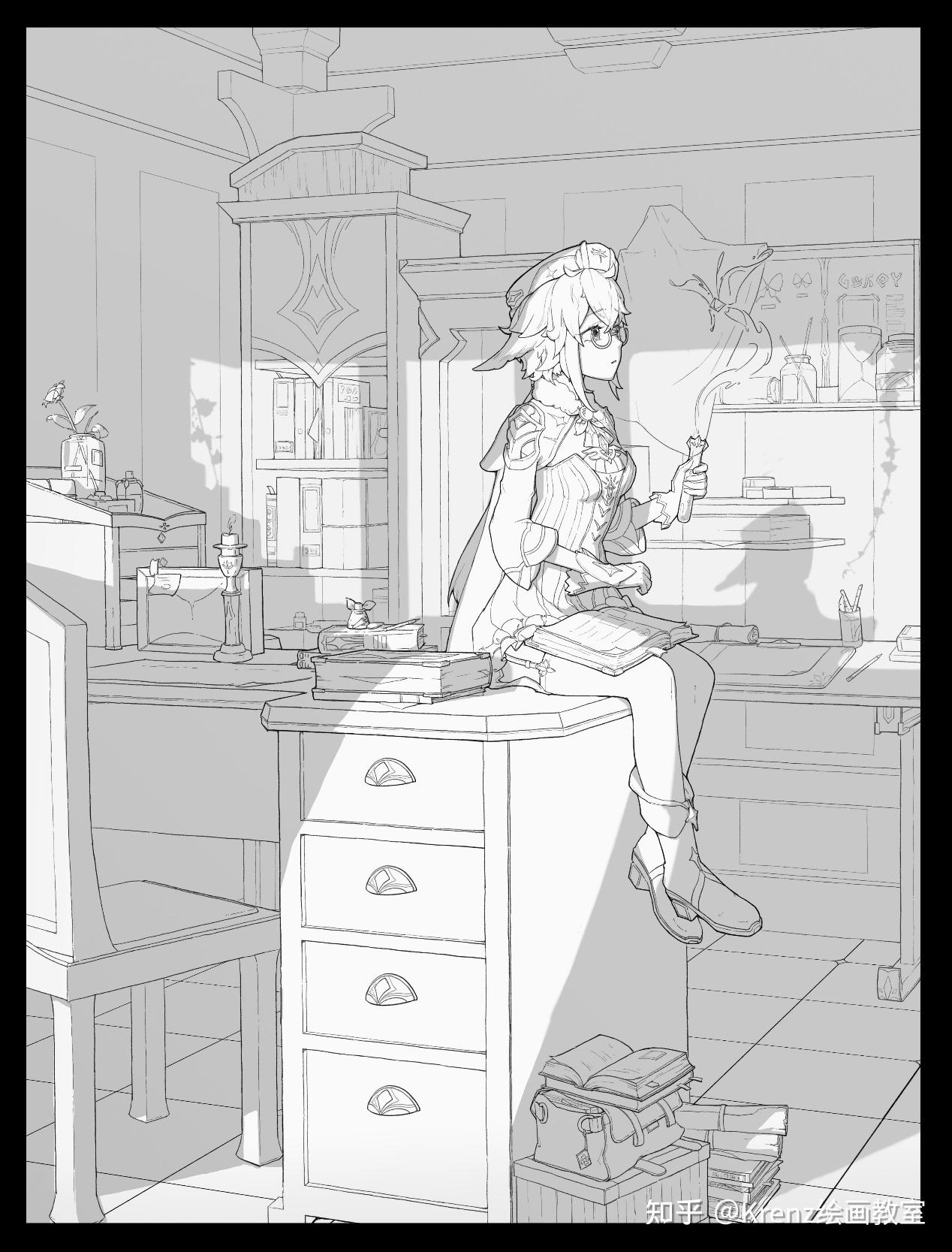 Krenz绘画教室【优秀作业心得】基础透视与结构-0103 - 知乎