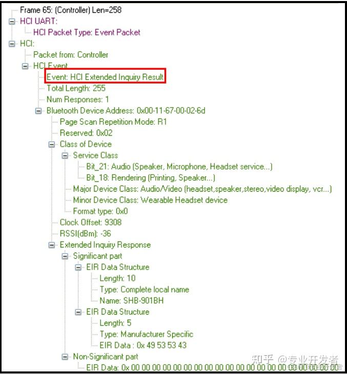 蓝牙HCI的log分析方法 - 知乎