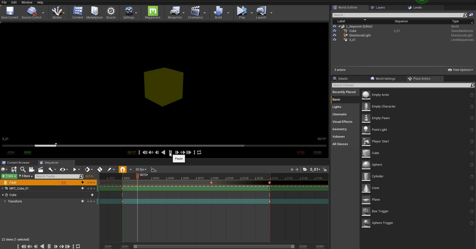 UE4中的动画编辑器 —— Sequencer in UE4 - 知乎