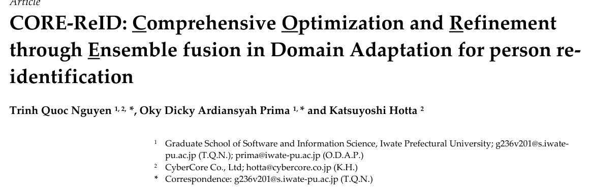 CORE-ReID：集成融合与综合优化，攻克跨域行人重识别难题 - 知乎