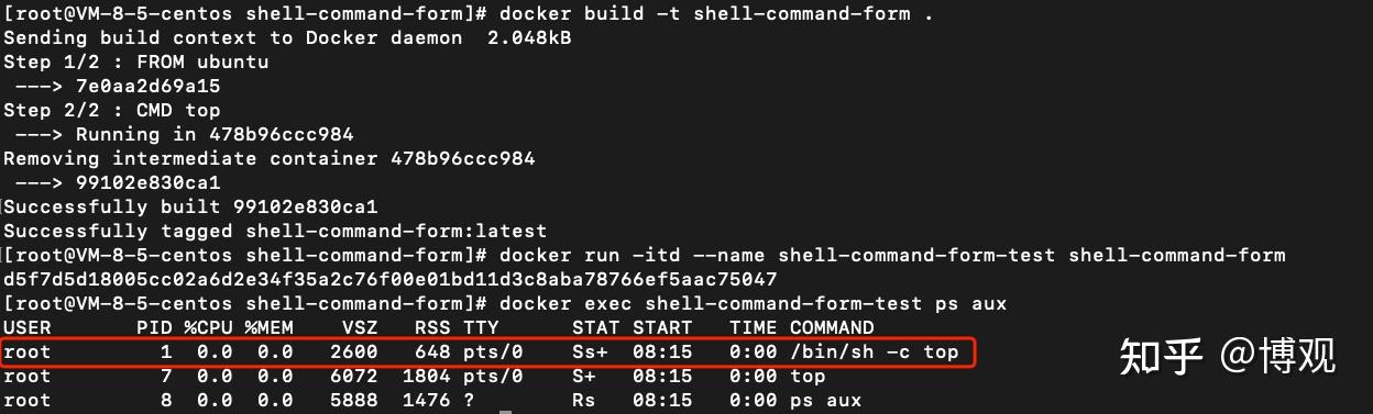 使用exec模式与shell模式，执行ENTRYPOINT和CMD的区别 - 知乎