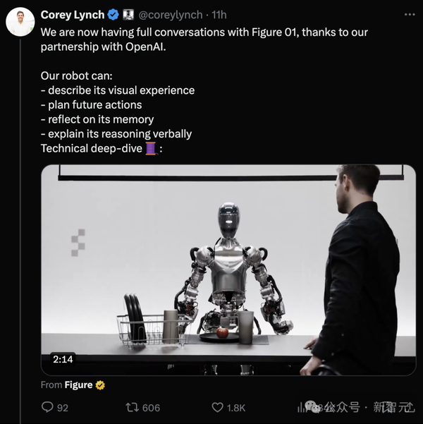 全球首个OpenAI机器人诞生！Figure 01碾压马斯克擎天柱，10亿机器人大军正式启动 - 知乎