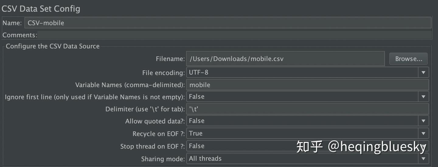 Jmeter之CSV Data Set Config使用 - 知乎