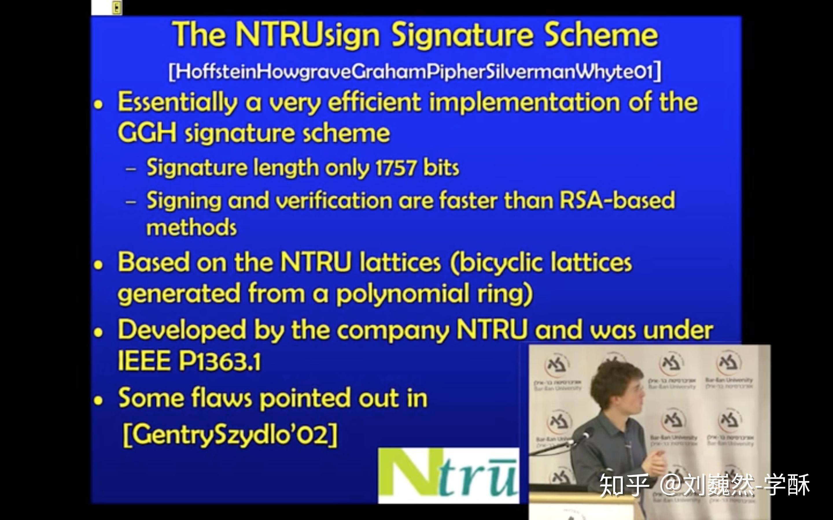 2012年BIU密码学冬令营-05-GGH和NTRU签名的密码学分析 - 知乎