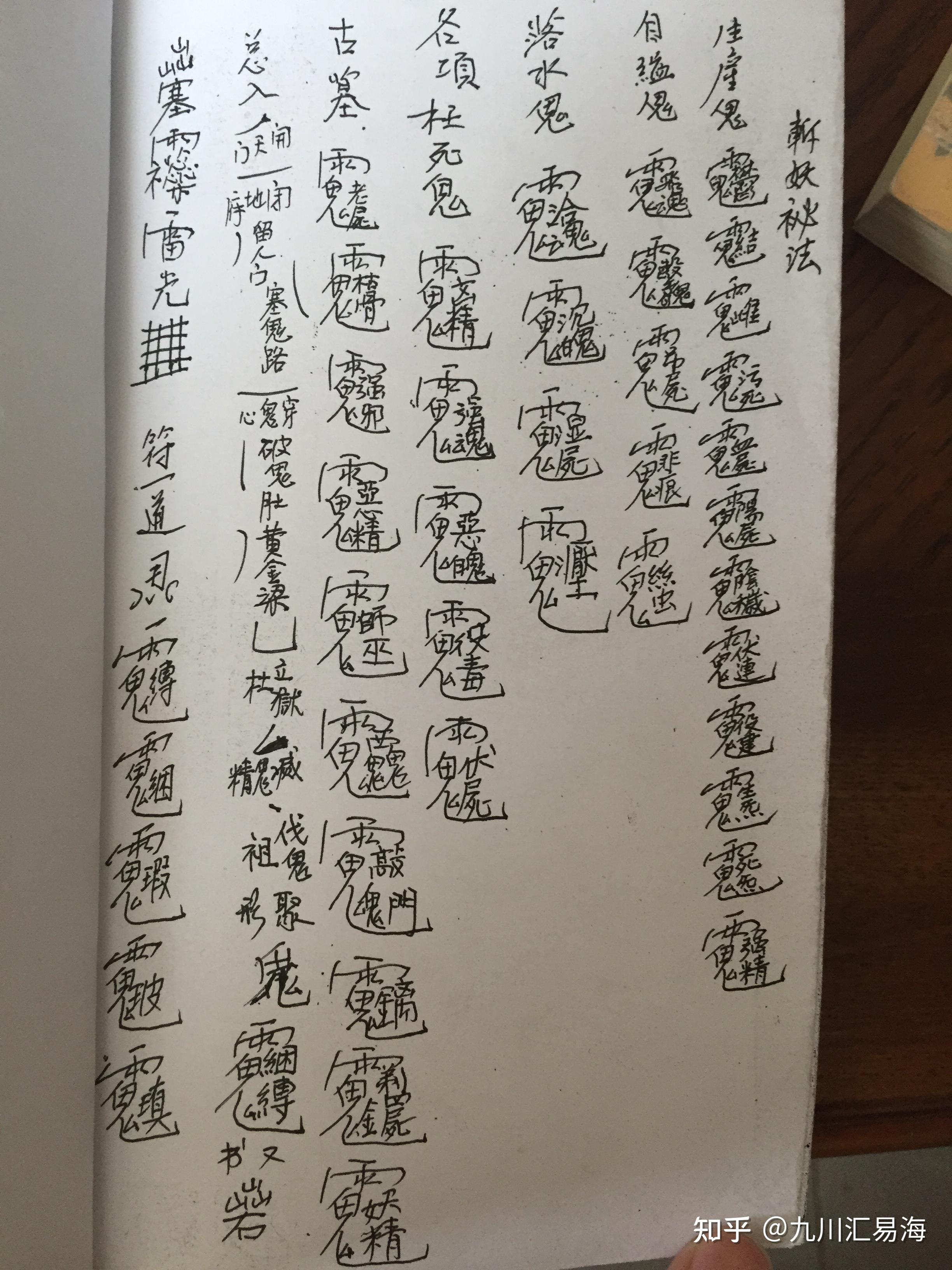 手抄本《正一奇门演法吉凶断诀》 - 知乎