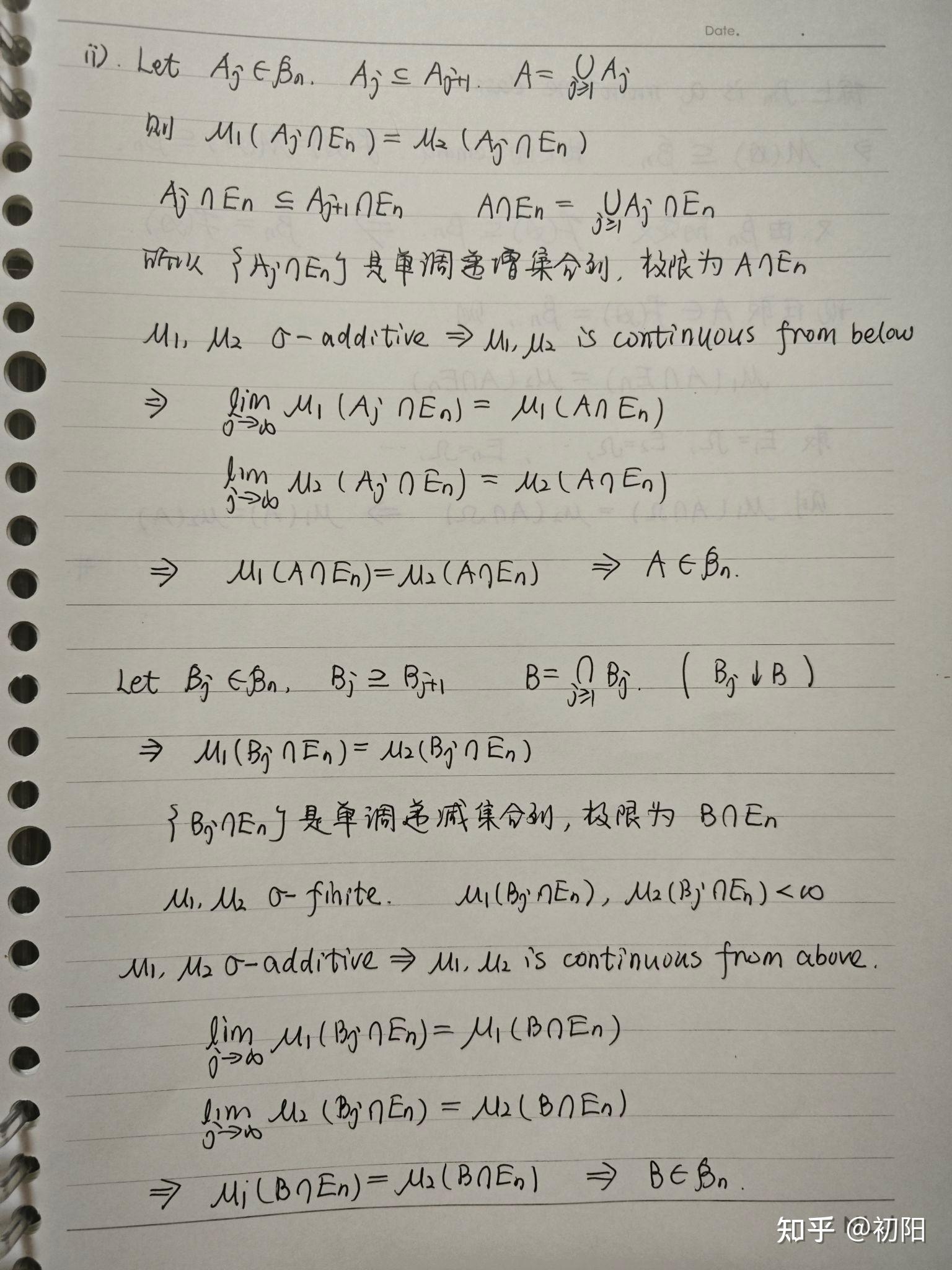 【手写笔记】Measure Theory by Claudio Landim 04 - 知乎