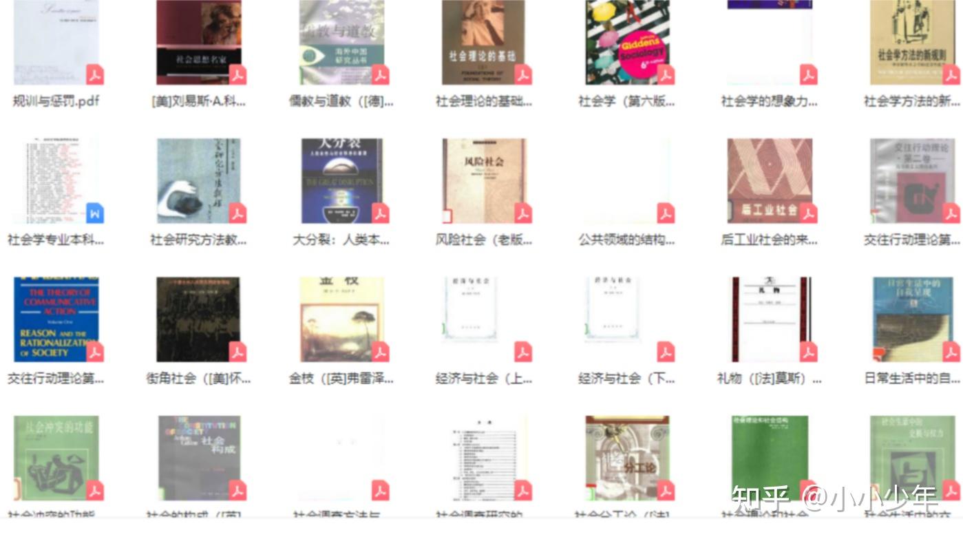 社会学推荐阅读书目（部分电子书资源） 知乎