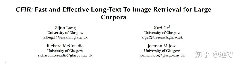 CFIR Fast and Effective Long-Text To Image Retrieval for Large Corpora ...